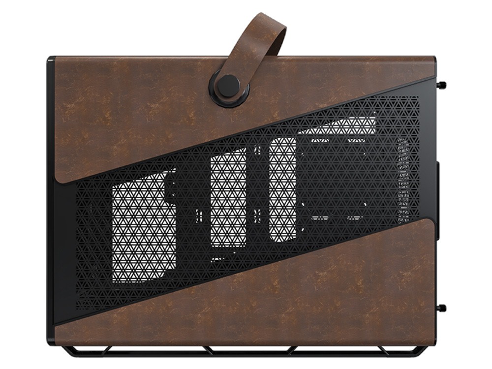 Montech Heritage Leather & Metal Micro-ATX Case - Black [Heritage (B)]