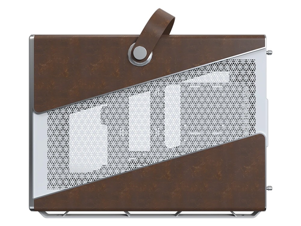 Montech Heritage Leather & Metal Micro-ATX Case - White [Heritage (W)]