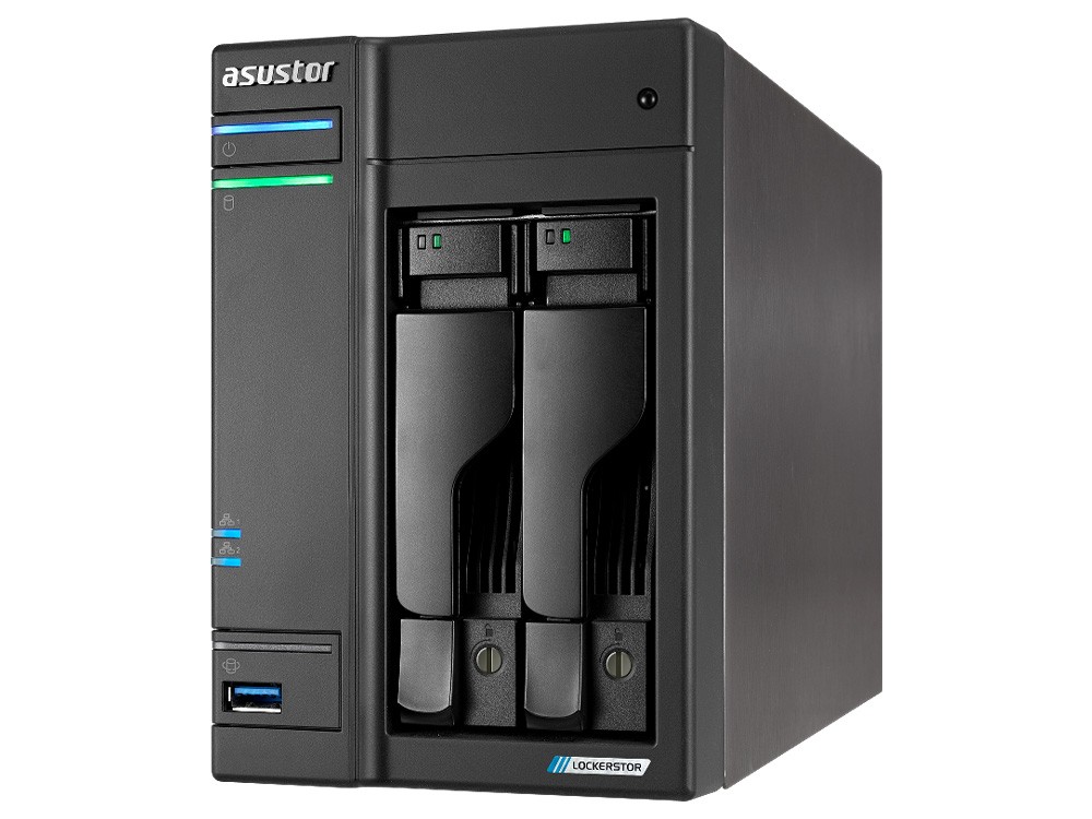 Asustor Lockerstor 2 Gen2 AS6702T Quad-Core 4GB RAM 2-Bay NAS [AS6702T]