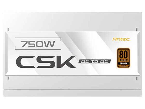 Antec CSK DC 750W 80+ Bronze PCIE 5.1 Power Supply - White [CSK750DC WHITE]