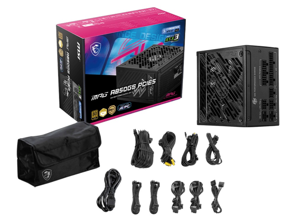 MSI MPG A850GS 850W 80+ Gold PCIE 5 Fully Modular ATX Power Supply [MPG ...