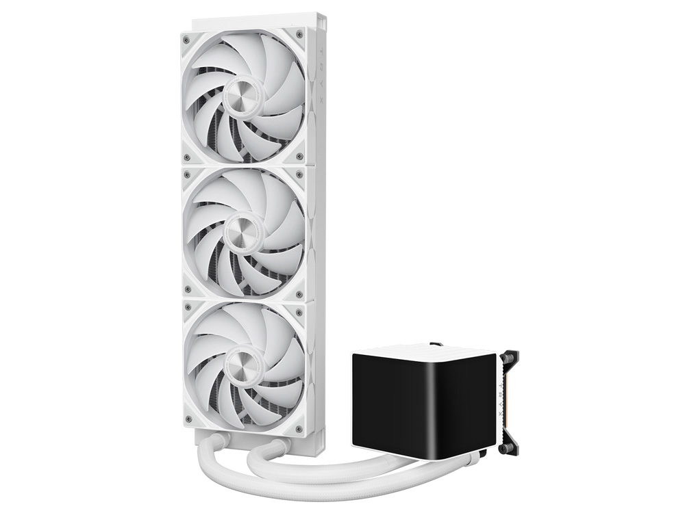 TRYX Panorama ARGB 360mm All-in-One Liquid CPU Cooler - White [L-P360A ...