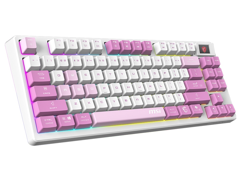 MSI Forge GK600 TKL Wireless RGB Linear Switch Gaming Keyboard - Violet ...