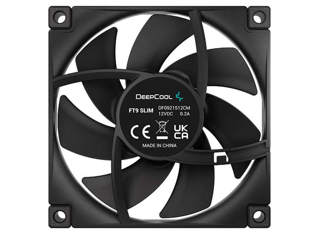 DeepCool FT9 SLIM High-Performance 92mm Fan - Black [R-FT9SLIM-BKWPN1-G]