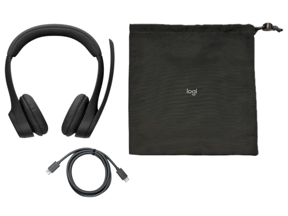 Logitech UC Zone 305 with Receiver Stereo Noise-Cancelling Mic Wireless ...