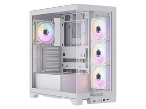 Karuza Ming Pro Mid-Tower ATX Case - White [STC-MING-PRO white]