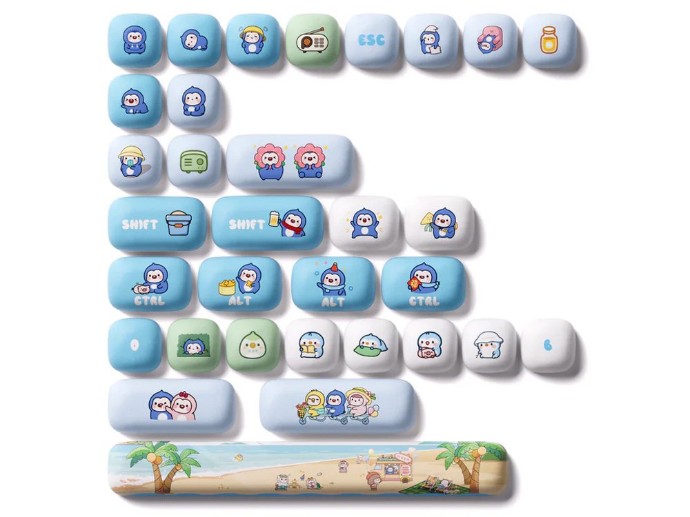 Akko Keycap Set - POCO Penguin Keycap Set (136-key) [6925758632904]