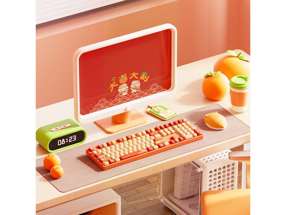 Akko Lucky Tangerine Keycap Set (137-key) [6925758632089]
