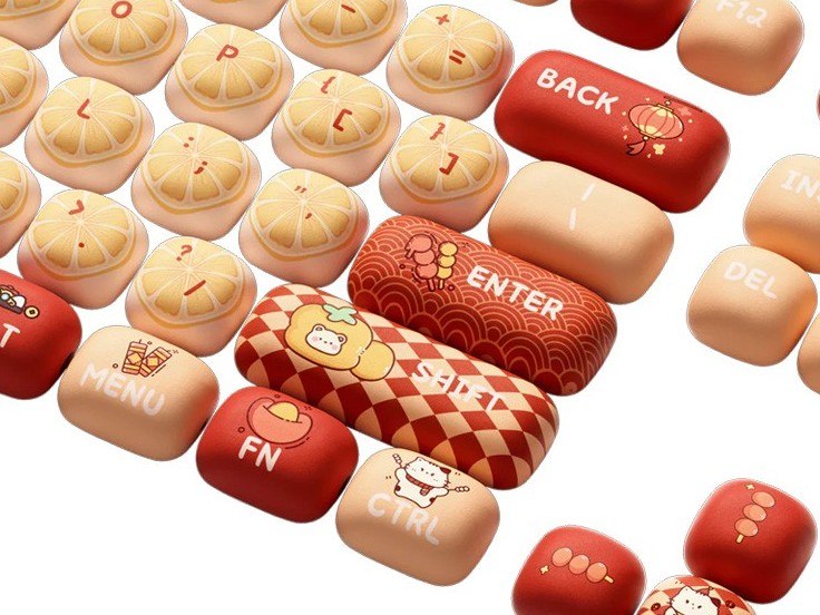 Akko Lucky Tangerine Keycap Set (137-key) [6925758632089]