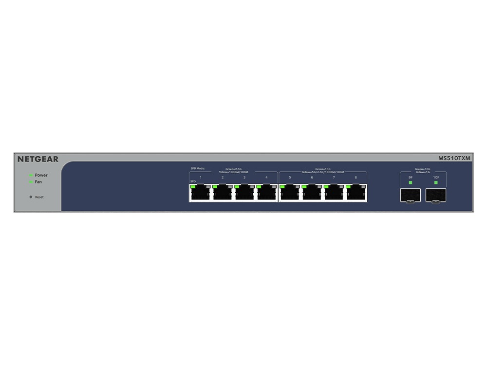 Netgear MS510TXM 8-Port Multi-Gigabit/10G Ethernet Smart Switch ...