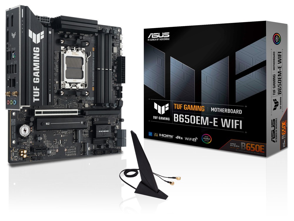 ASUS TUF GAMING B650EM-E WIFI AM5 DDR5 Micro-ATX Motherboard [TUF ...