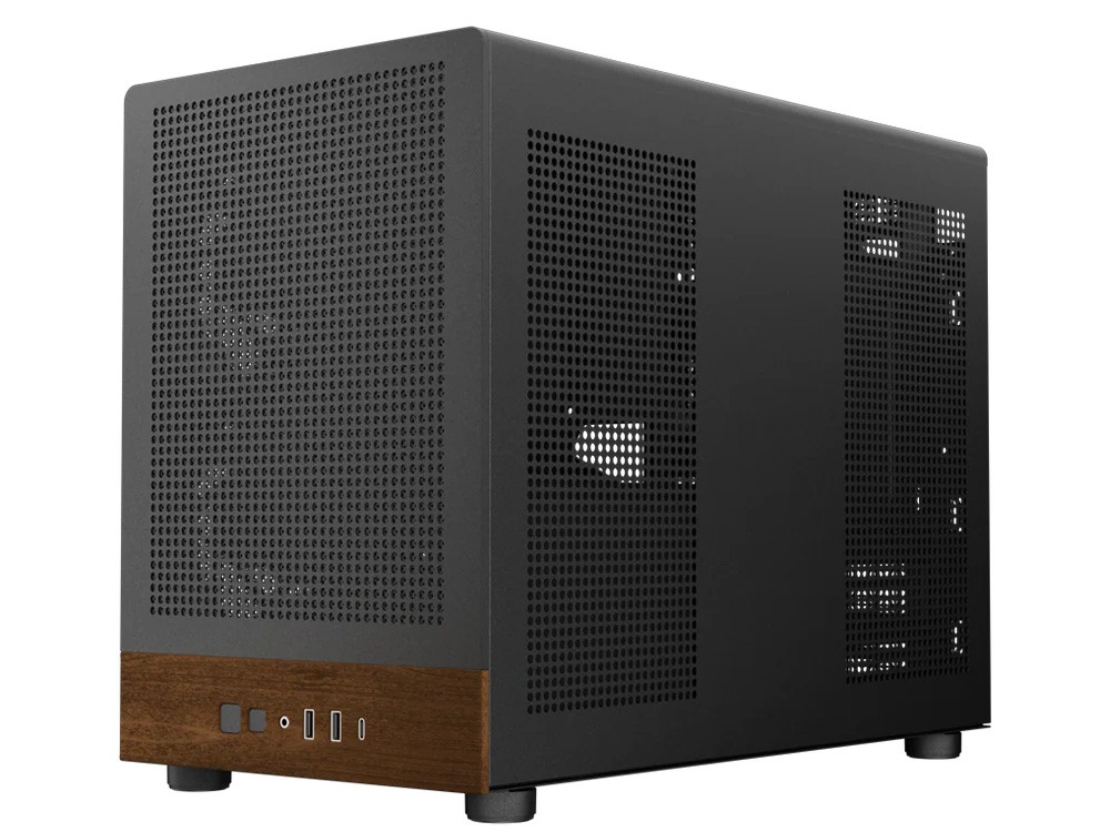 Gamdias ATHENA M4M Wood Tempered Glass Micro-ATX PC Case [CASEGDAM4MWD]
