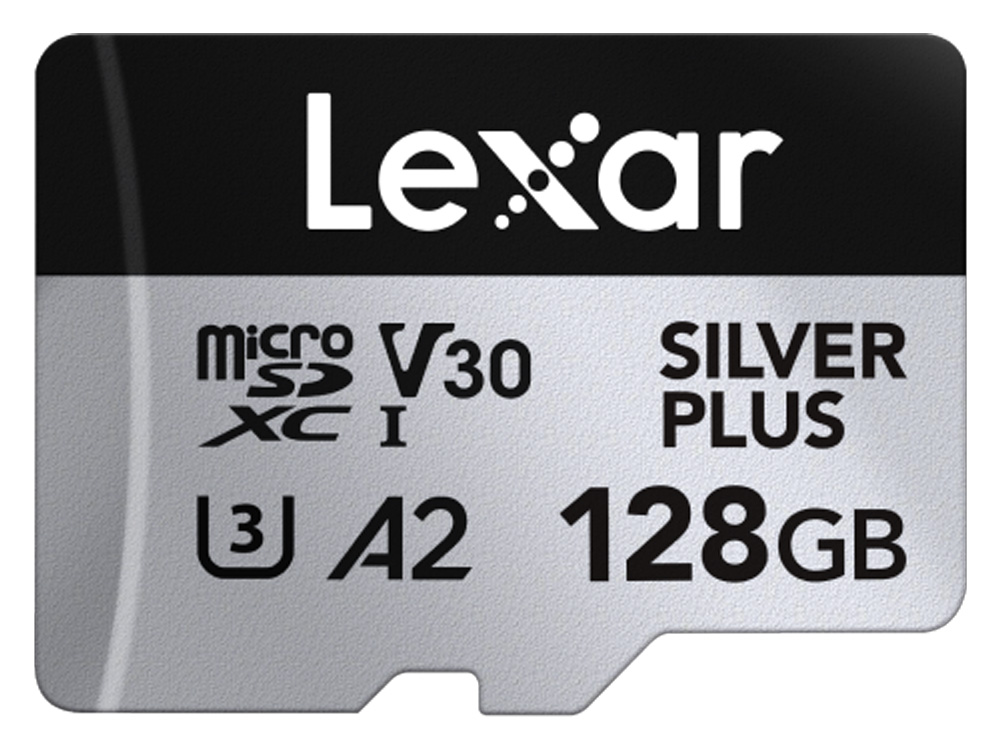 Lexar Professional Silver Plus 128GB microSDXC UHS-I Card [LMSSIPL128G ...