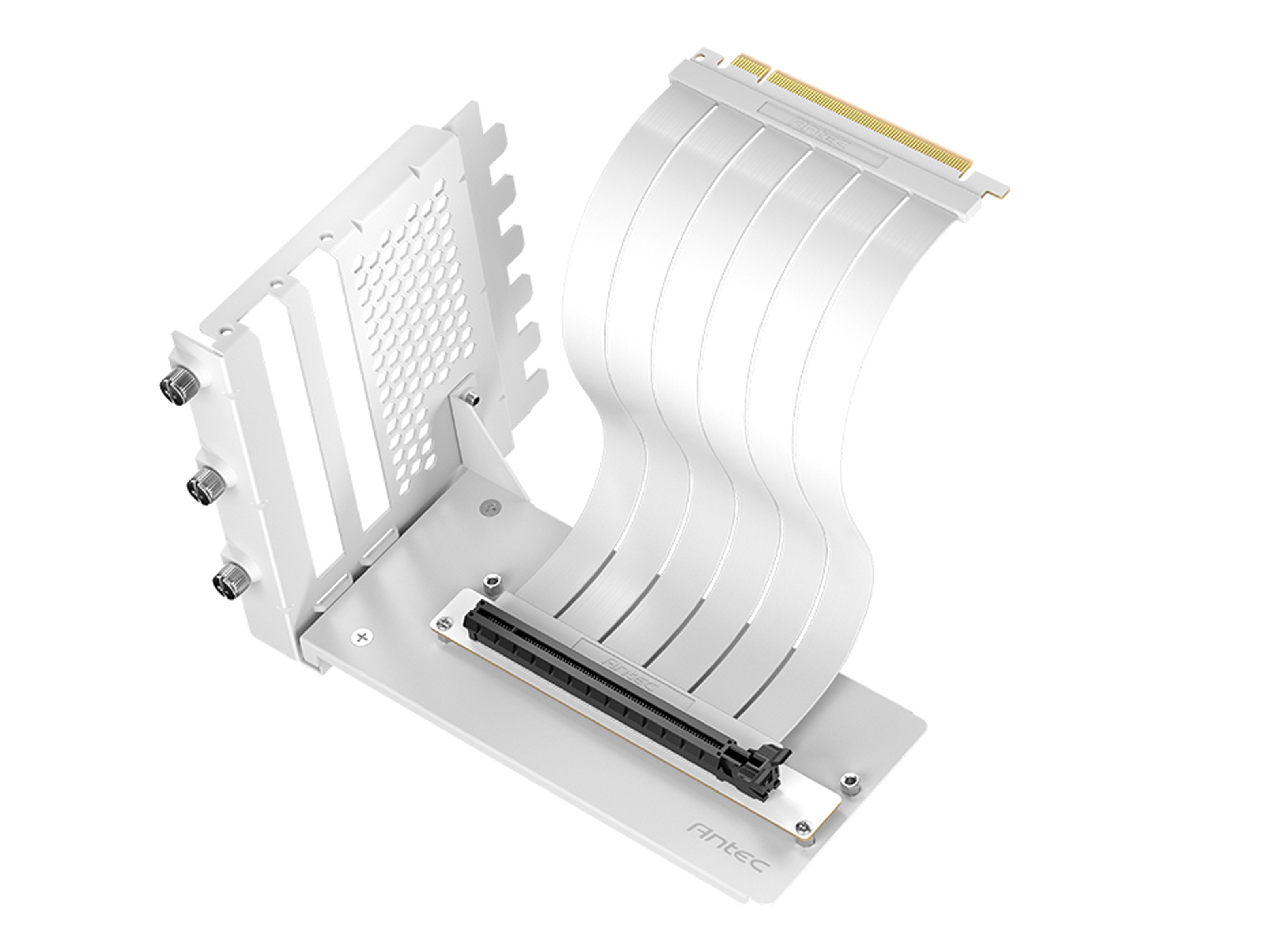 Antec RTX40 PCIe Gen4 Riser Cable Vertical Bracket Kit - White ...