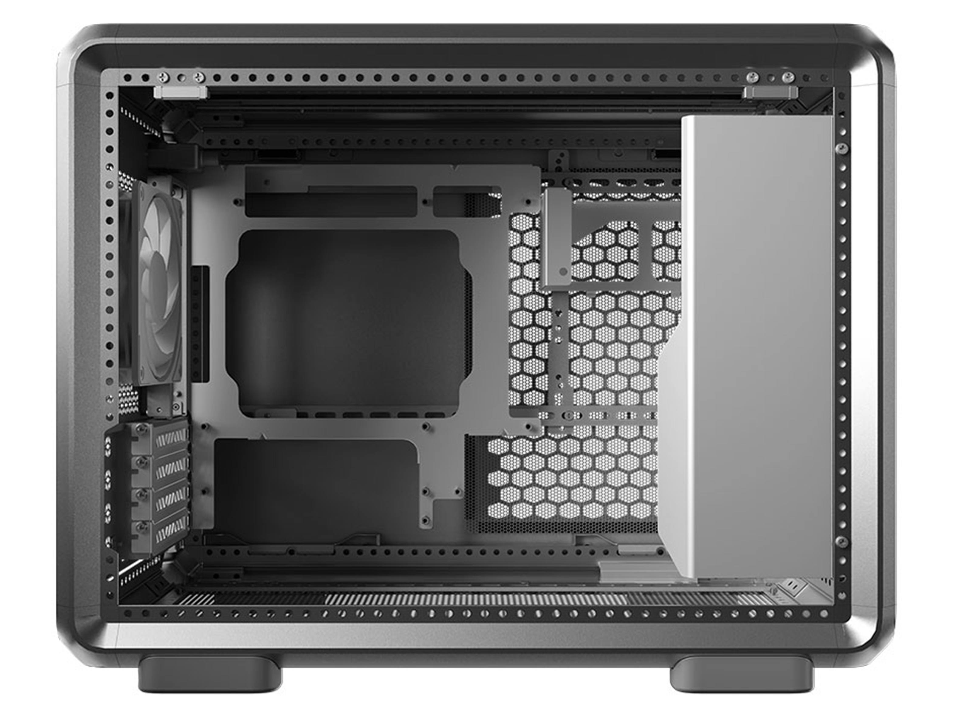 Cooler Master MasterFrame 400 Mesh Micro-ATX Case - Silver [MF400M-SHNN ...