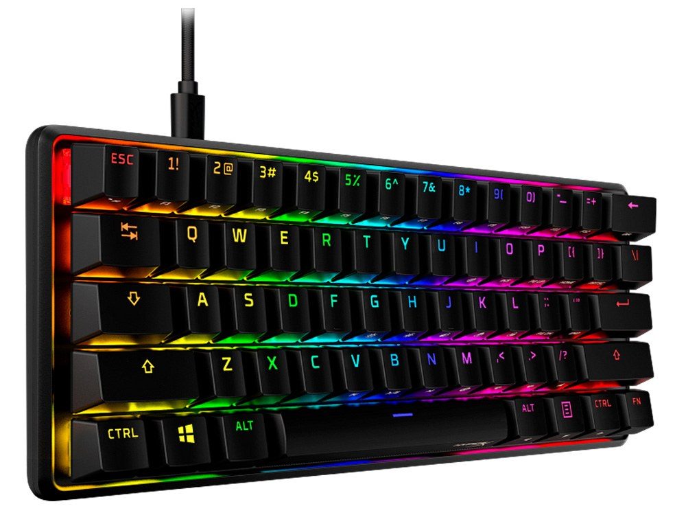 Open Box - HyperX Alloy Origins 60 HX Aqua Switch Mechanical Gaming ...
