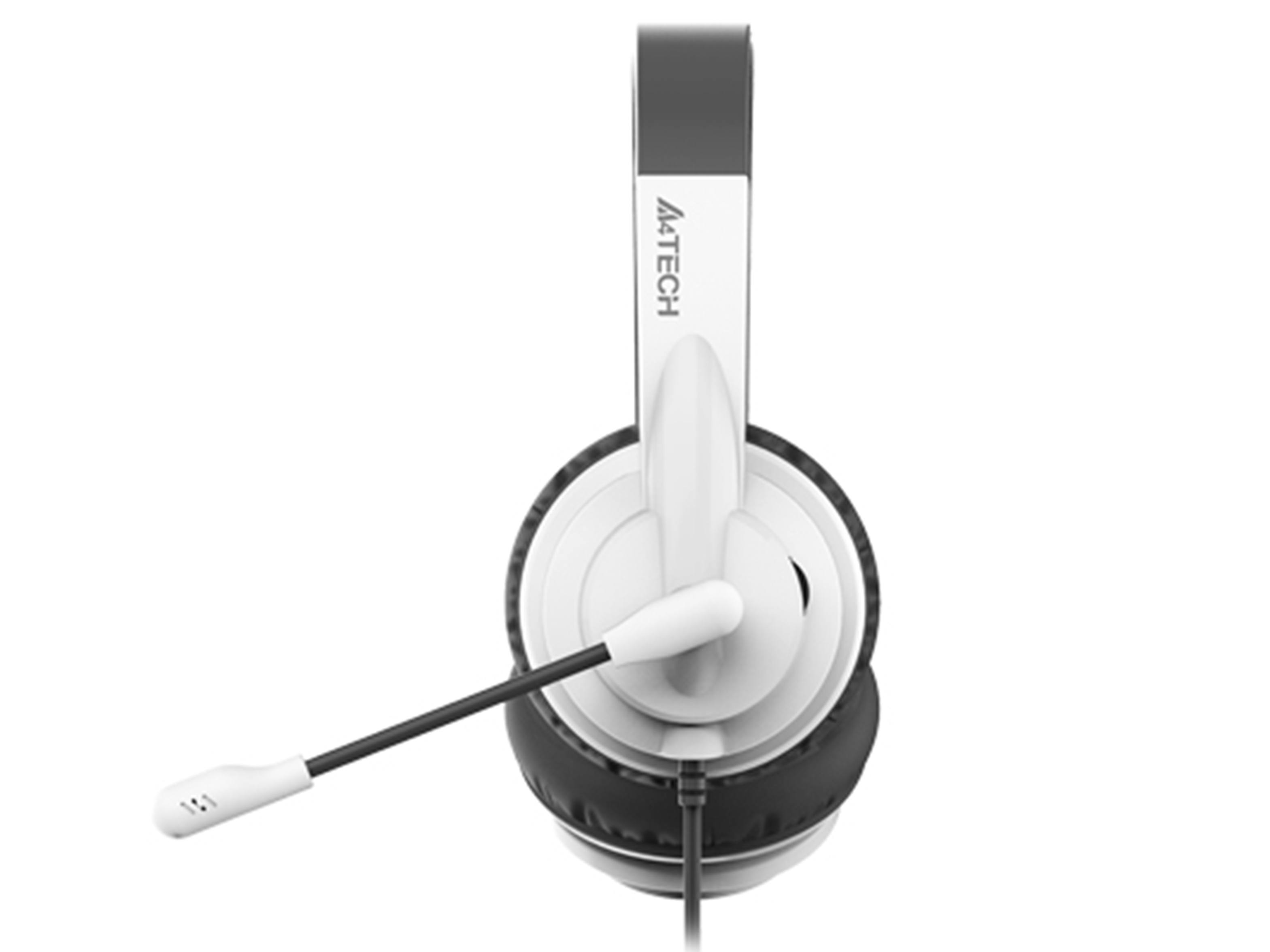 A4Tech Stereo USB Headset - Black & White [HU-10 Black+White]
