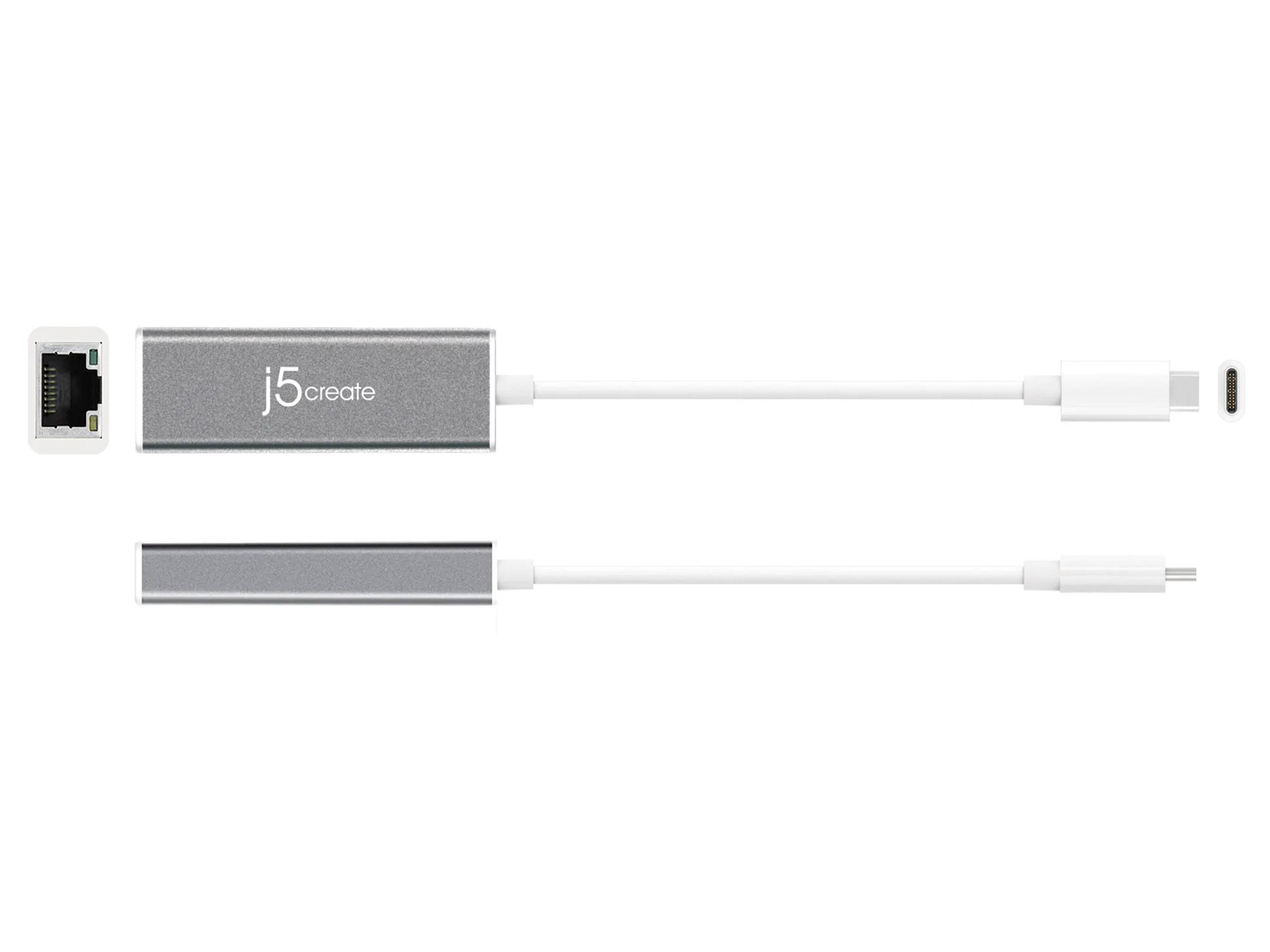 J5 Create USB-C to RJ-45 Gigabit Ethernet Adapter [JCE133G]